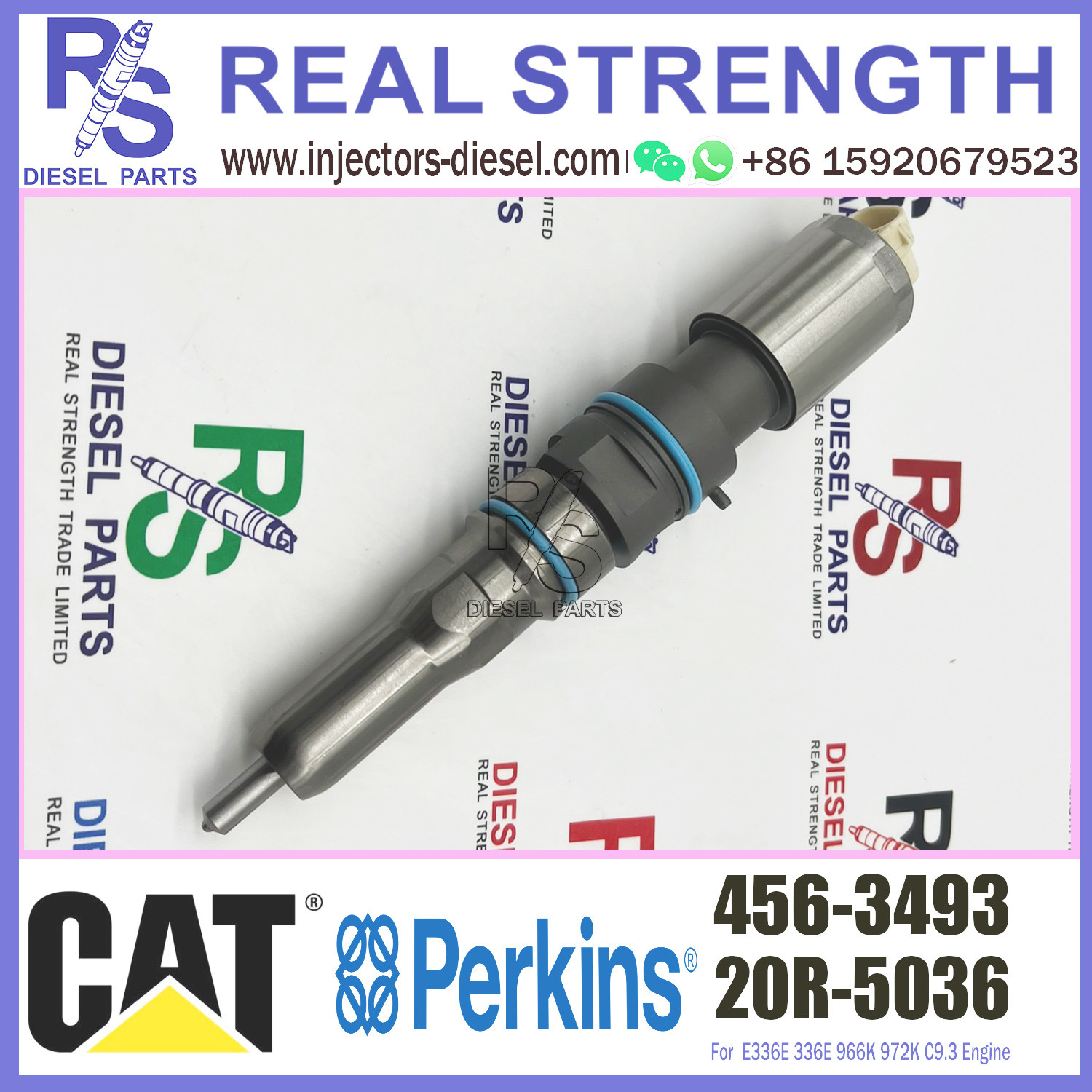 Common Rail Diesel Fuel Injector 456-3493 4563493 363-0493 for ...